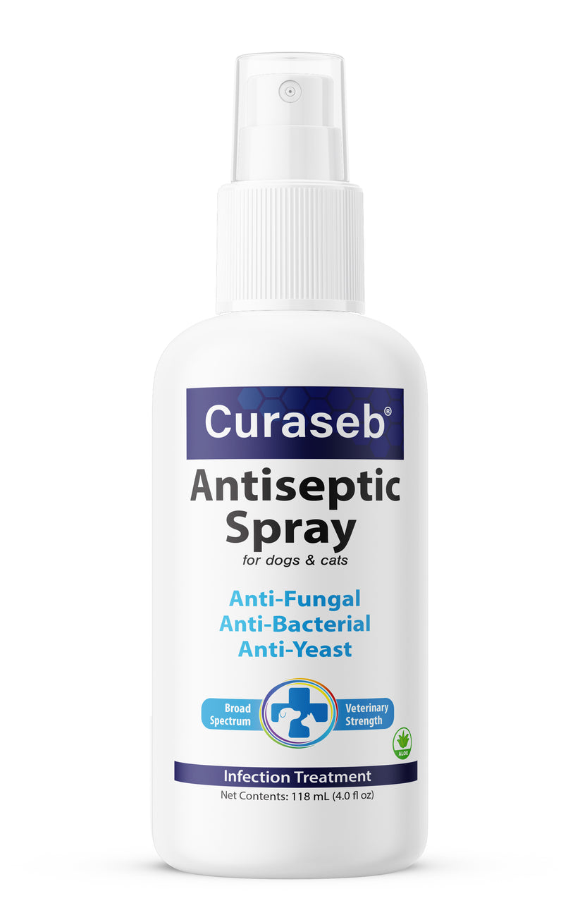 Curaseb Medicated Spray - Chlorhexidine & Ketoconazole for Dogs & Cats